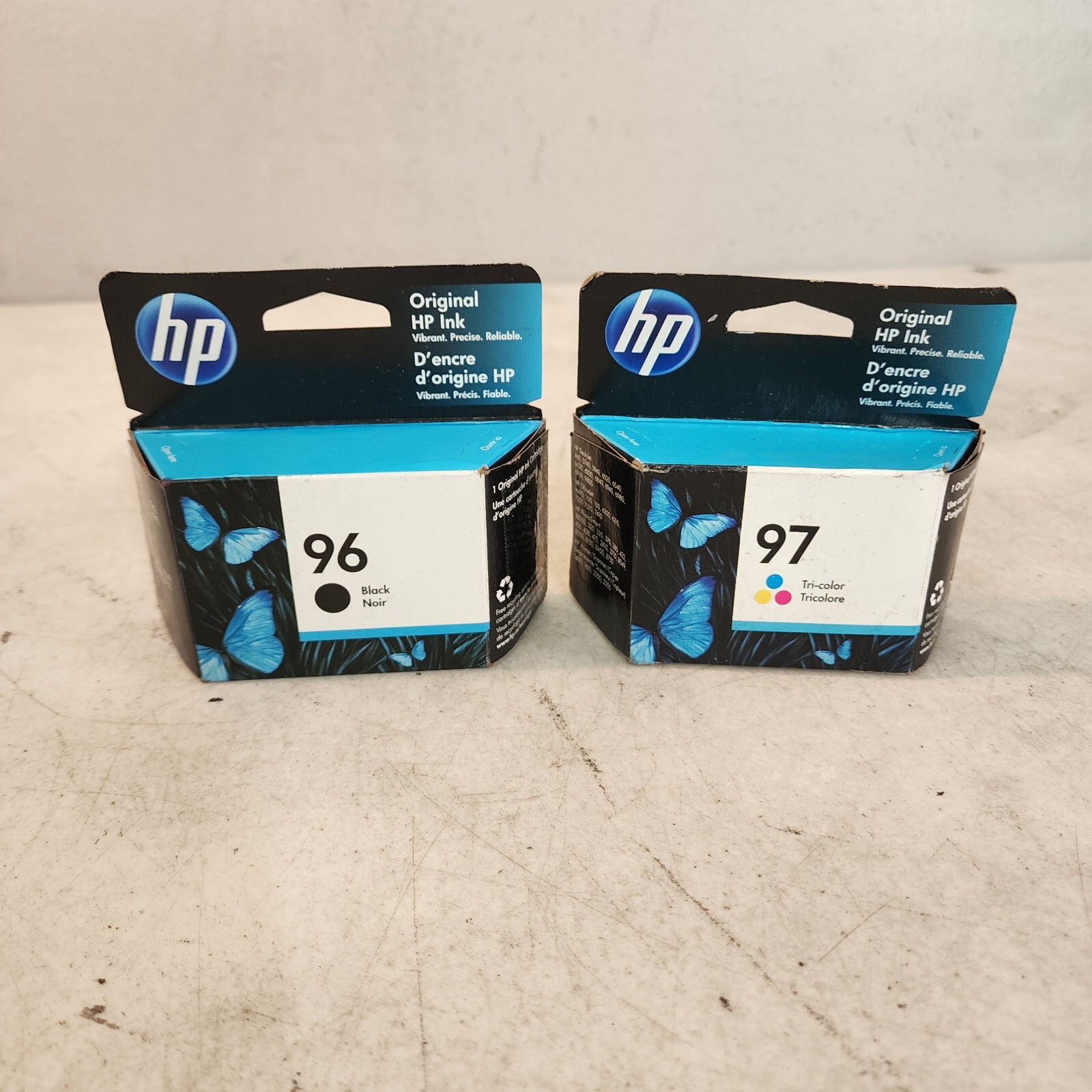 HP 96 (C8767WN) Black & 97 Color (C9363WN) Ink Set Genuine New OeM ...