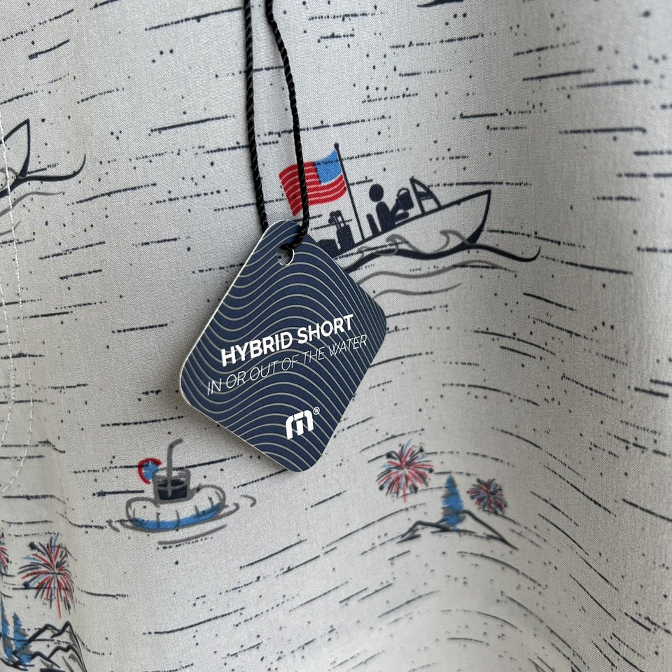 New Tag Travis Mathew Men's 36” Vacation Vibe flat front Shorts Slush ...