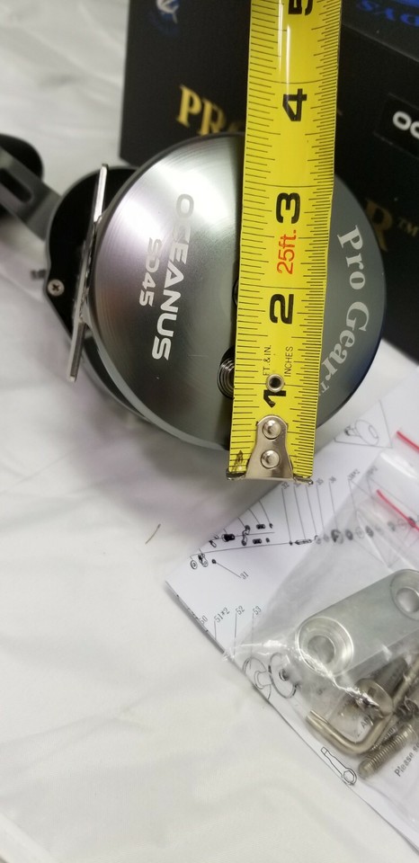 PRO GEAR Oceanus SD45 Pro Gear Star Drag reel Gold RH Aluminum Handle ...