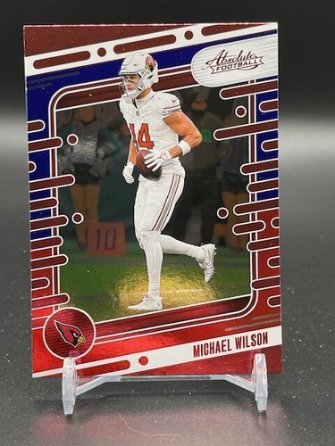 2024 Absolute Football Red While and Blue Parallel #3 Michael Wilson | eBay
