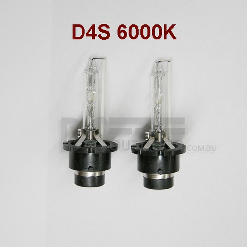 A PAIR 35W D4S Xenon HID Bulbs Globe Replacement Pure White 6000K ...