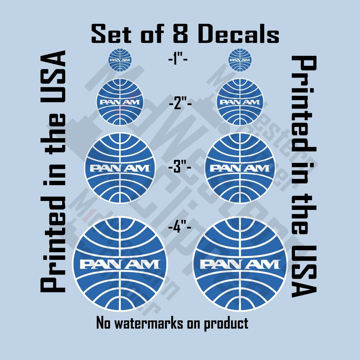 Pan American World Airways Logo Desert Cactus Pan Am Sticker Airway