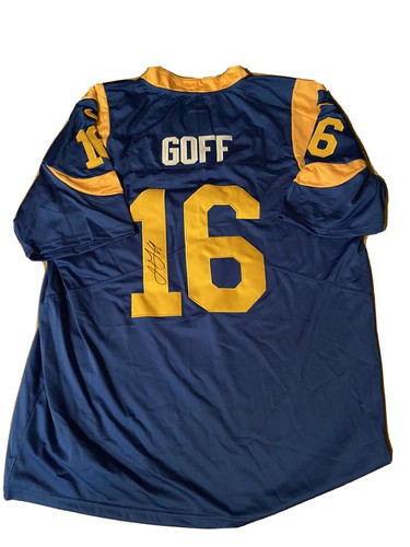Jared Goff Autographed Signed Los Angles Rams Jersey Detroit Lions | eBay