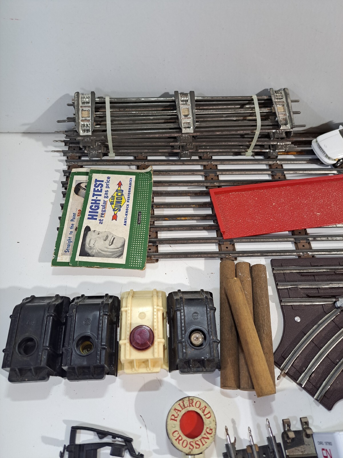 O Gauge Model Railroad Scenery Junk Lot (Track Building Bumper Switch ...