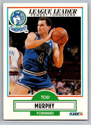 Tod Murphy 1990-91 Fleer BASKETBALL #115 Minnesota Timberwolves | eBay