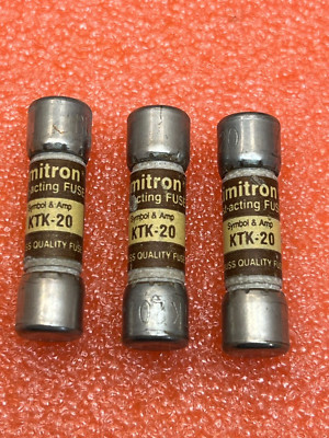 KTK-20 Bussmann Limitron Fuse Lot of 3, MRO Stock, See Pictures, Fast ...