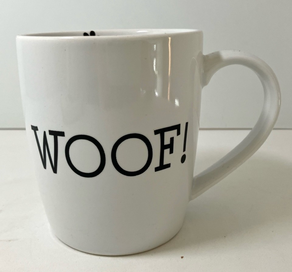 Living Quarters "WOOF" Ceramic Coffee/Tea Mug | eBay