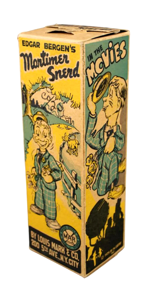 1939 MARX EDGAR BERGEN'S MORTIMER SNERD TIN LITH WINDUP - TOY W/ BOX | eBay