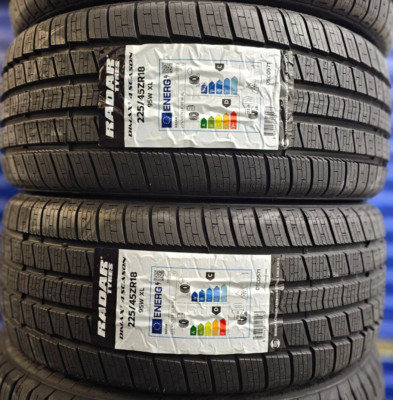 2X NEW RADAR ALL SEASON TYRES 225/45 ZR18 XL 95W 225 45 18 2254518 SNOW ...