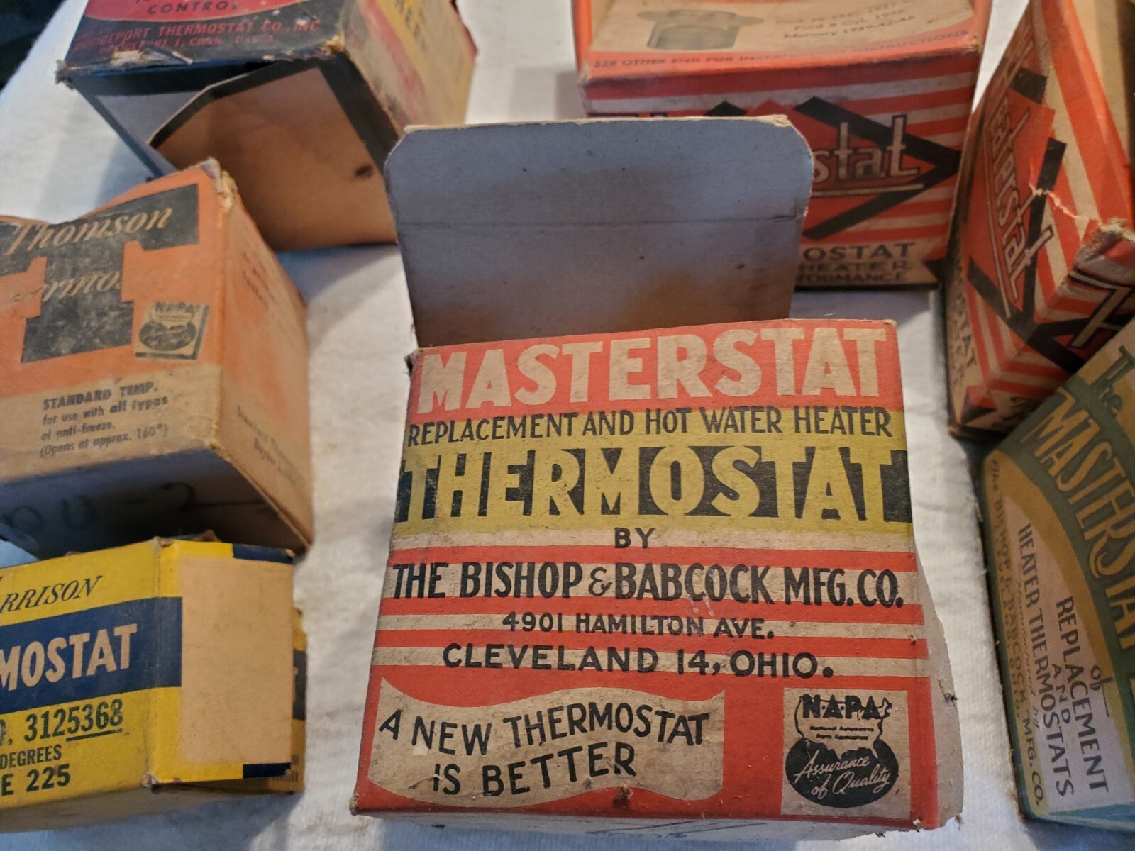 Lot of NOS thermostats Mostly 1930s 1940s Purolator Oil Filter vintage ...