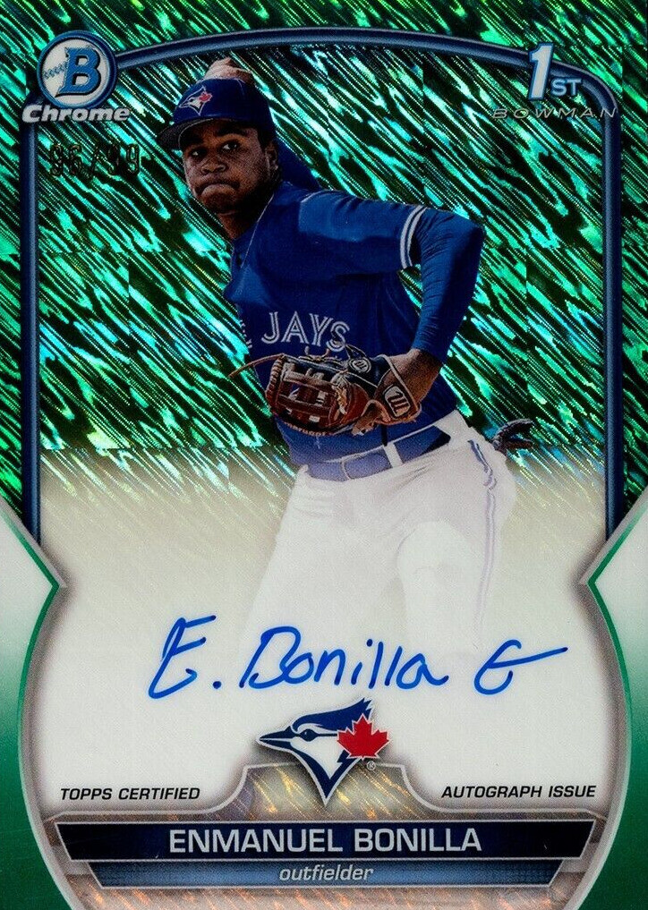 2023 Bowman - Chrome Prospect Autographs Green Shimmer Refractor #CPA ...