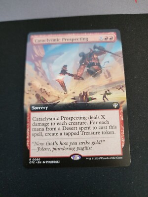 Cataclysmic Prospecting (Extended Art) Rare MTG OTJ Commander | eBay