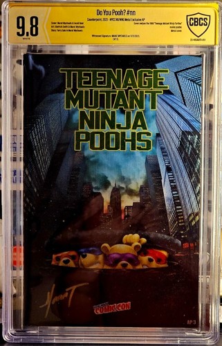 Do You Pooh NYCC 2023 TMNT MOVIE HOMAGE Metal AP3 CBCS 9.8 Signed by ...