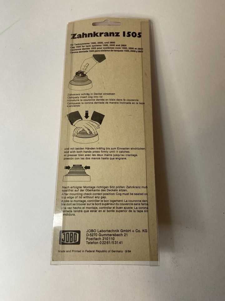 Jobo Cog Lid Adapter for all Jobo Tanks (#1505) | eBay
