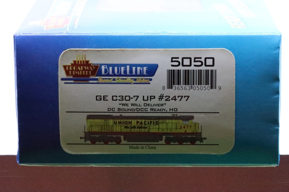 READ! HO Broadway Limited Blueline 5050 GE C30-7 UP #2477 DCC READY HO ...
