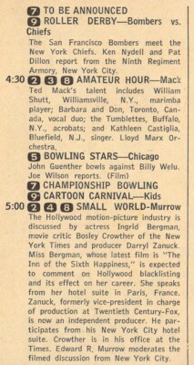 1959 TV AD~WILLIAM SHUTT MARIMBA PLAYER~KATHLEEN CASTIGLIA SINGER ...