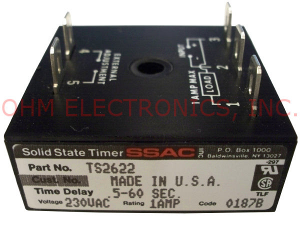 SSAC TS2622 - Interval Timer 0.5-60s - 230 VAC - 1A (10A Inrush) | eBay