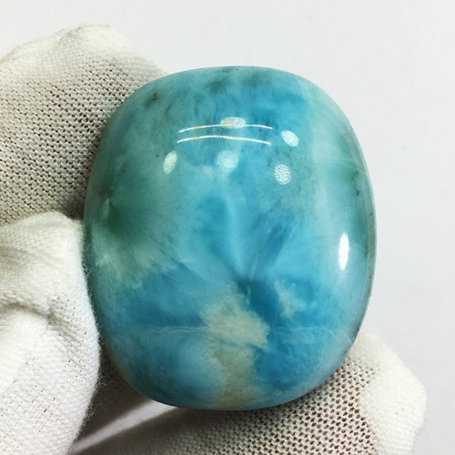 23.2g Larimar Gemstone Cabochon Atlantis Stone Blue Pectolite Gemstone ...