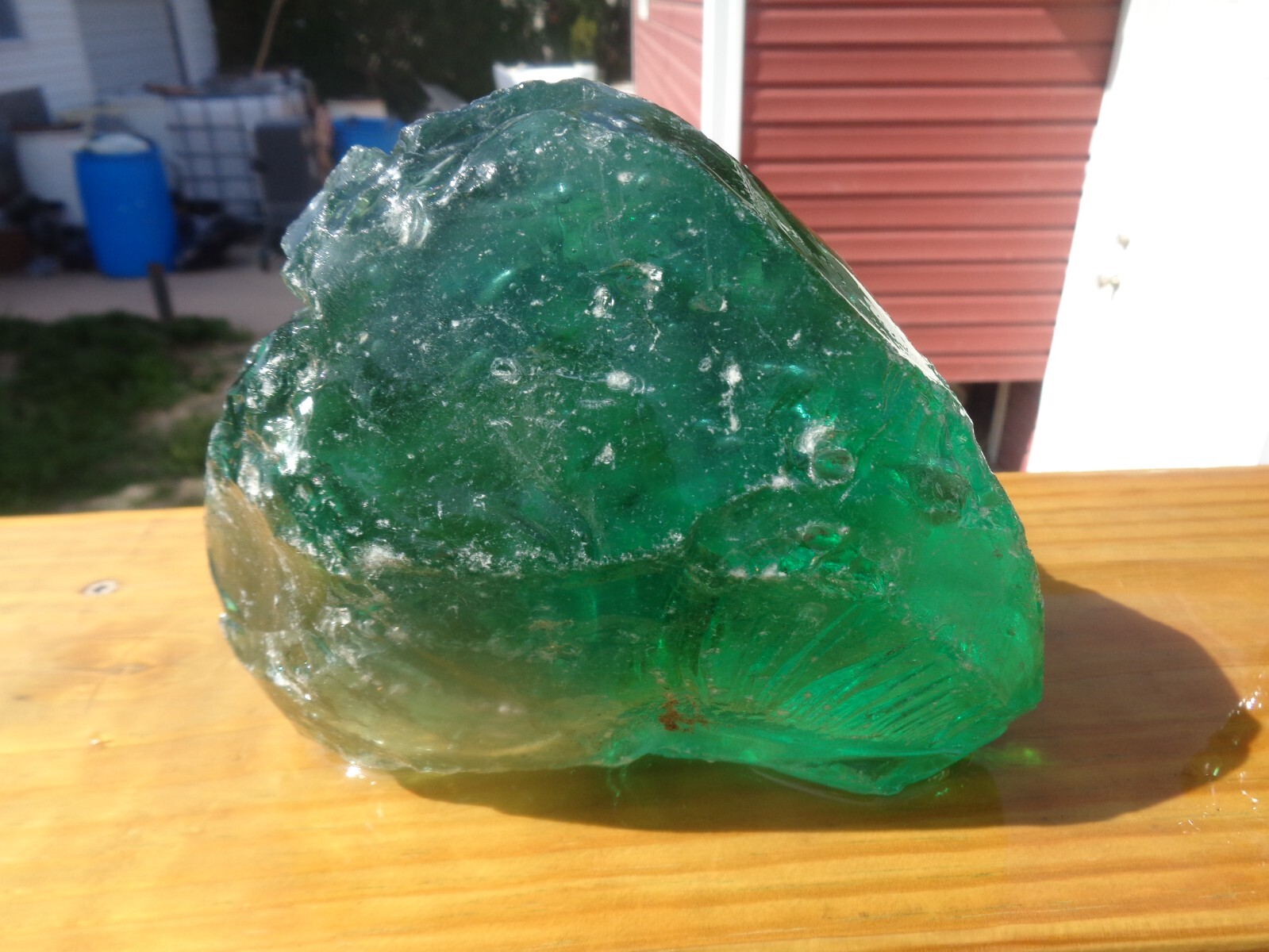 Glass Rock Slag Pretty Clear Green 7.10 lbs CC80 Rocks Landscaping ...