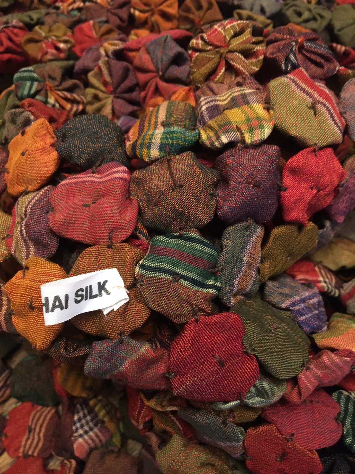 BEAUTIFUL VTG QUILTED 100% THAI SILK YOYO JACKET OPEN FRONT WEARABLE ...