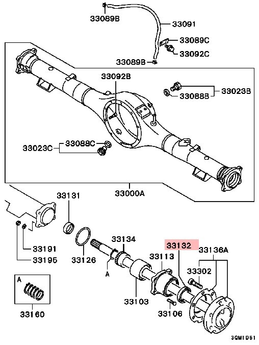 AXLE SHAFT OUTER SEAL REAR MITSUBISHI DELICA L300 STAR WAGON P27V 2.0 ...