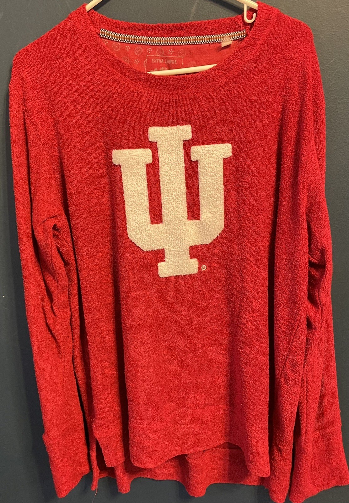 Indiana IU Hoosier Three Square Royce Apparel Womens Ribbed Sweatshirt ...