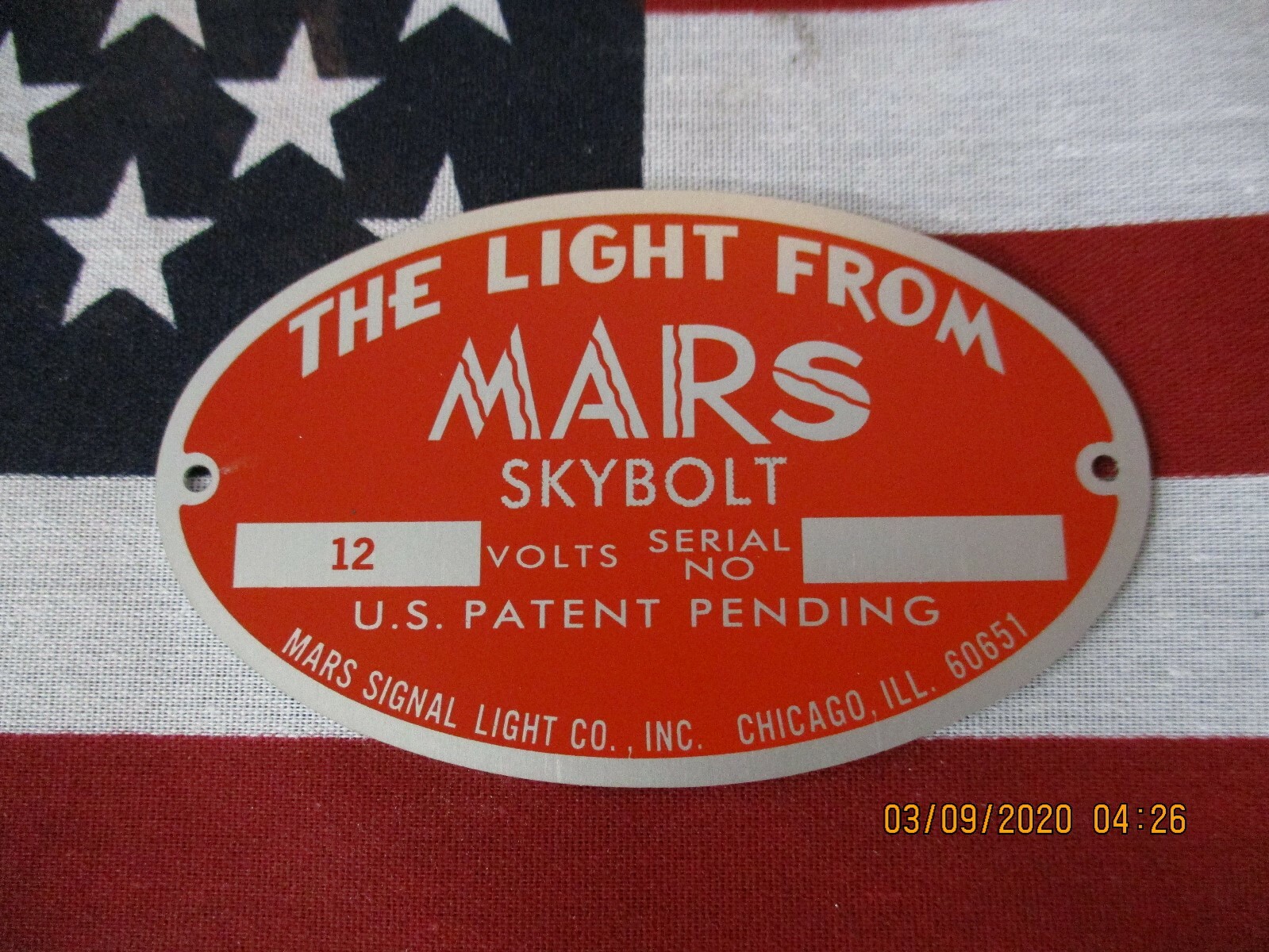 MARS Skybolt Oval Reproduction Replacement Badge | eBay