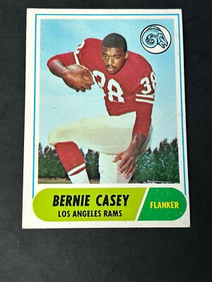 1968 Topps Football #28 Bernie Casey EX/EX+ Los Angeles Rams Bowling ...