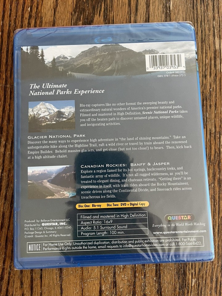 New Scenic National Parks: Glacier Banff & Jasper [Blu-ray + DVD ...