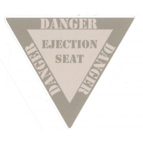 DANGER ""Ejection Seat"" Laminated Vinyl Sticker | eBay