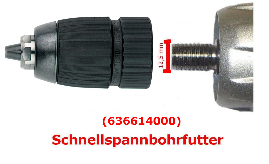 Metabo Schnellspannbohrfutter Bohrmaschine Akkuschrauber Bohrfutter UNF ...
