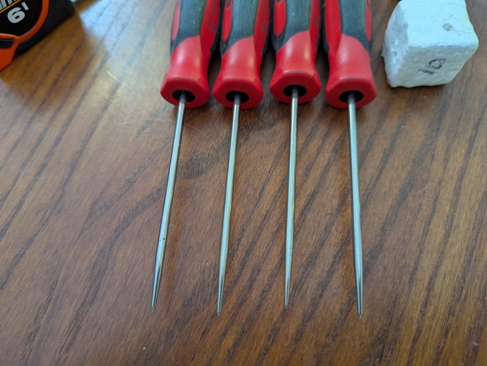 NEW Snap-on Tools USA RED Mini Instinct Soft Grip Straight Awl Pick ...