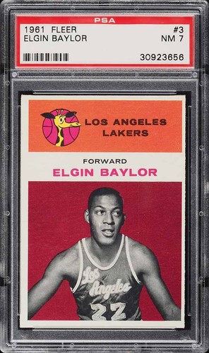 1961 Fleer Elgin Baylor #3 Rookie PSA 7 NM HOF | eBay