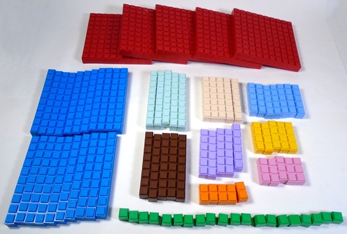 Lot of 88 Math U See Integer Blocks - Math Manipulatives - See ...