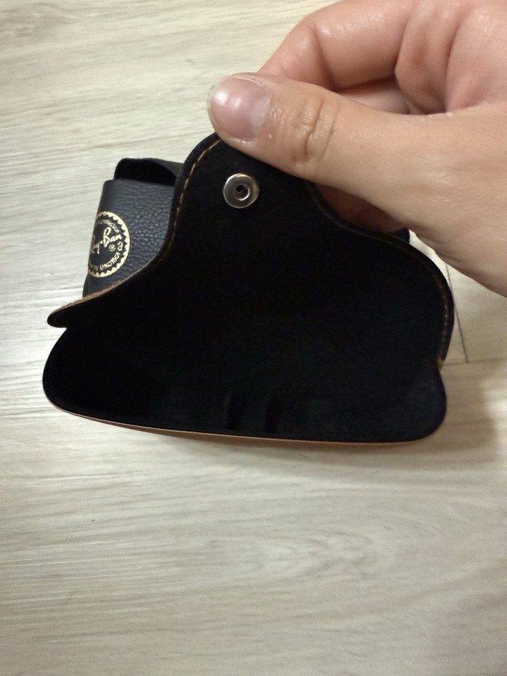 Ray Ban Brown And Black Medium Soft Leather Case Sunglasses Eyeglass ...