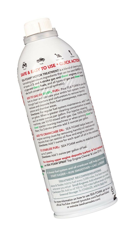 Sea Foam 1 Pack (16 Ounce) Extreme Marine & Rv SF-16 Seafoam Liquid 16 ...