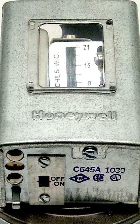 Honeywell C645A 1030 Gas / Air Pressure Switch 1/8 & 1/4 NPT Ports | eBay