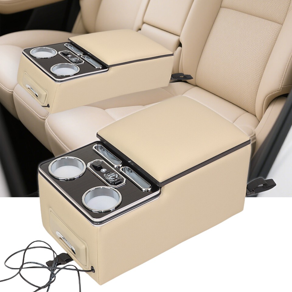 Car/Truck Center Console Organizer with Cup & Phone Holder Floor Cab ...