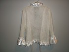 Soraya Cream colored Lace jacket with Satin Trim Sz 1X | eBay