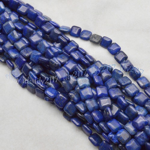Natural Blue Lapis Lazuli 12mm Square Flat Gemstone Loose Beads 15 ...