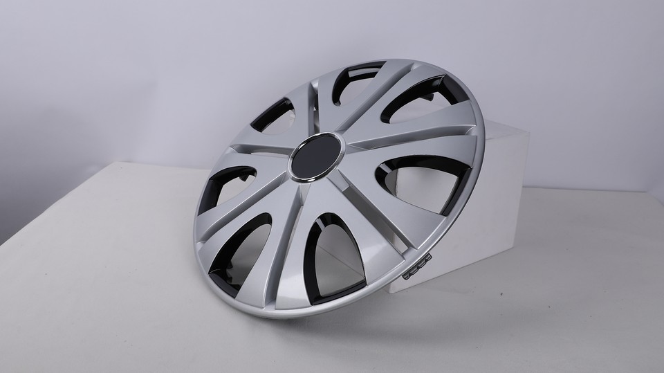 14IN Set of 4 Silver Black Wheel Covers Full Hub Caps fit R14 Tire ...