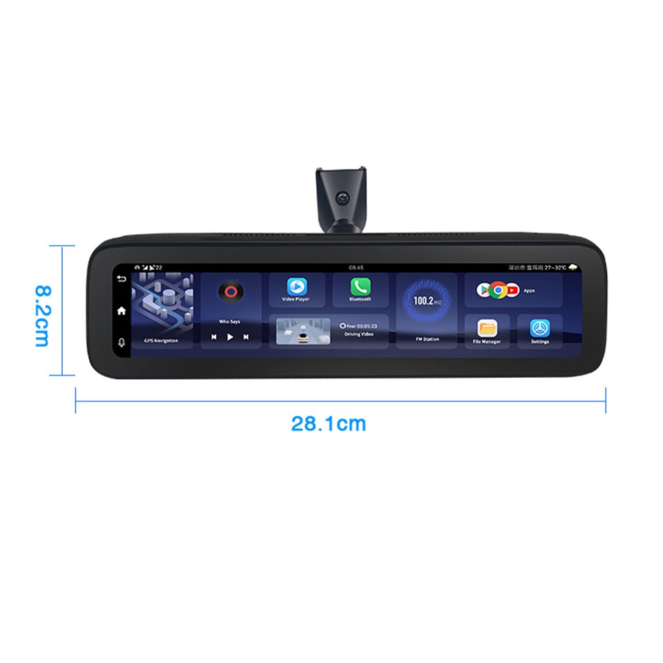 360 degree panoramic 4CH Cameras lens car DVR backup mirror dash camera ...