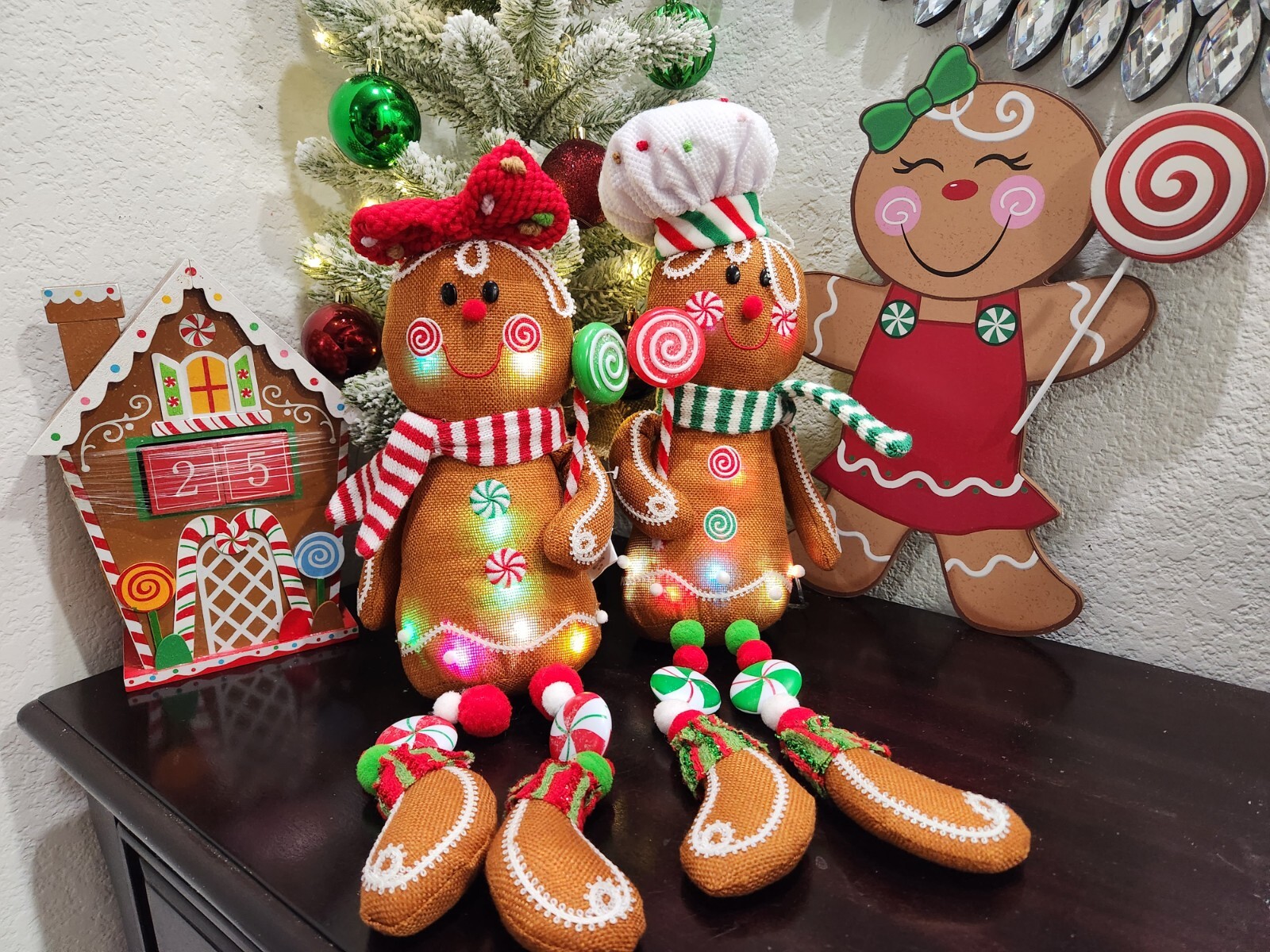 Christmas Gingerbread Elf Prop Santa Workshop Elves Hinged Door Sign 8. ...