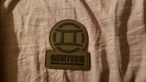 GEMTECH SUPPRESSOR PVC PATCH Hook/Loop RARE FDE/Tan/Coyote variant | eBay
