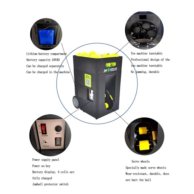 Portable Intelligent Tennis and Pickleball Automatic Serve Throw ...
