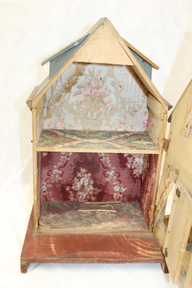 Antique Bliss Keyhole paper litho toy Doll House | eBay