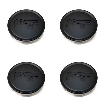4 Niche Black Wheel Center Caps for 5L M223 DFS M224 Gamma M225 Vice ...