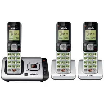 VTech 3 Handset Cordless Answering Phone System with Caller ID/ Call ...