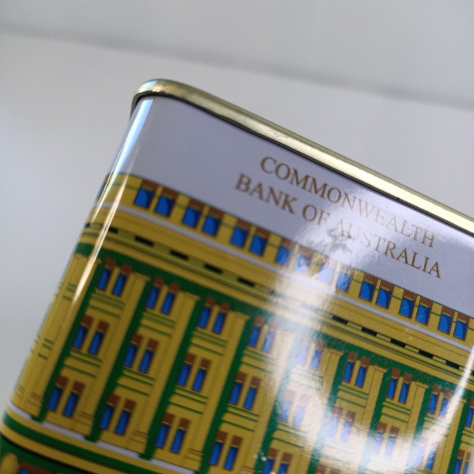 Vintage Commonwealth Bank Of Australia Tin Metal Money Box Piggy Bank ...