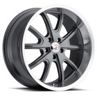 VISION 143 Torque 20X8.5 5X114.3 Offset 32 Gunmetal Machined Lip ...